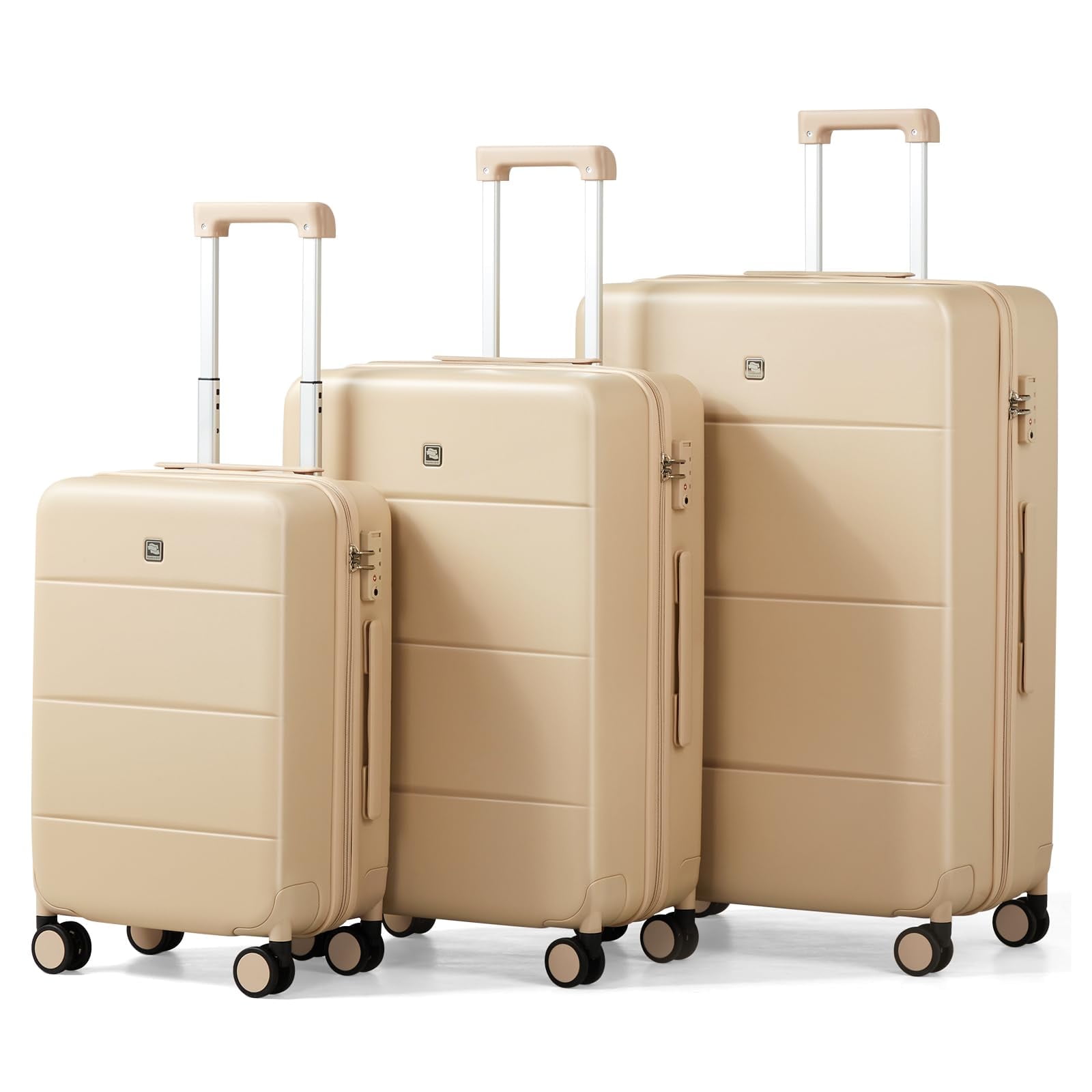 Hanke Luggage Sets 3 Piece, 20/24/28 Inch Hard Shell Suitcases with ...