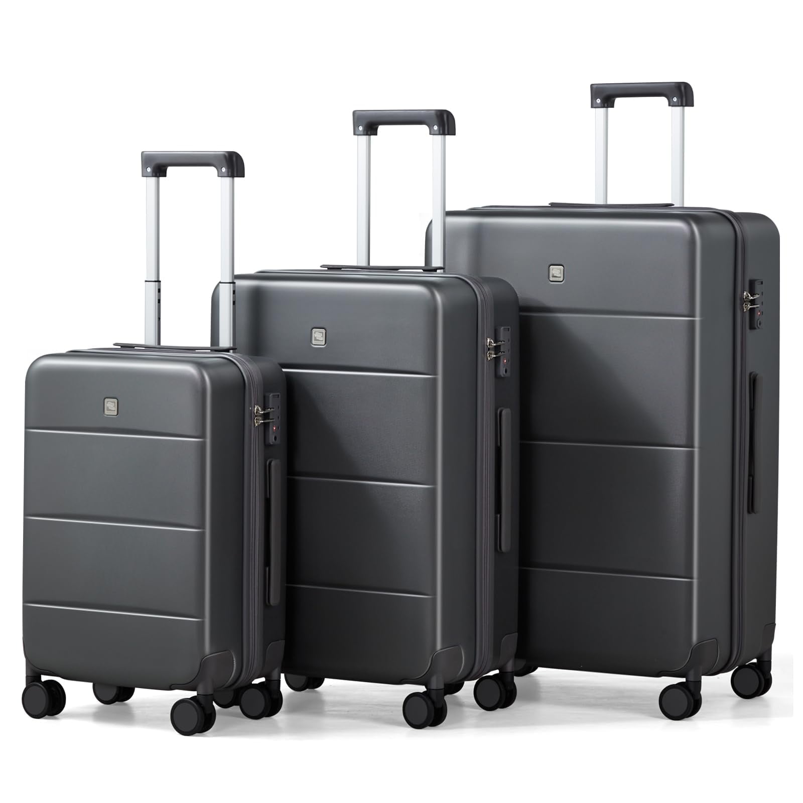 Hanke Luggage Sets 3 Piece, 20/24/28 Inch Hard Shell Suitcases with ...