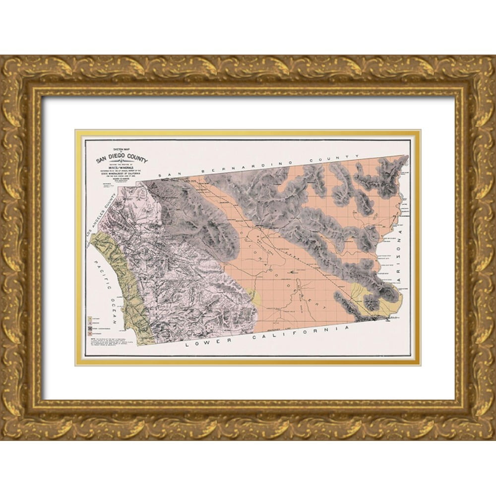 Hanks 32x23 Gold Ornate Wood Framed with Double Matting Museum Art ...