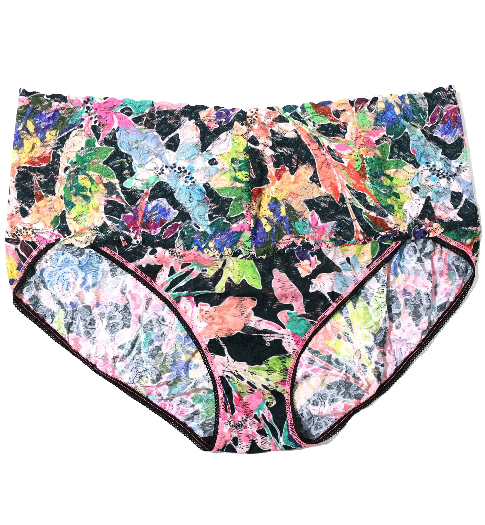 Hanky Panky Retro Lace Printed V-kini PLUS (PR9K2124X),1X,Unapologetic ...
