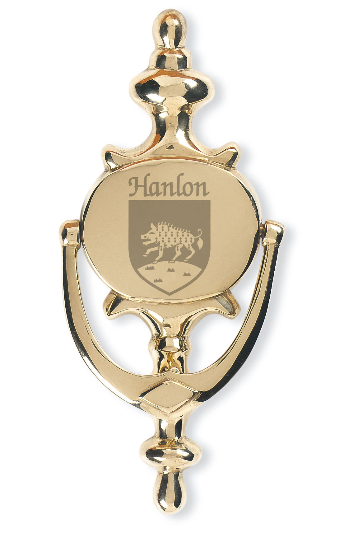 Hanlon Irish Coat of Arms Brass Door Knocker - Walmart.com