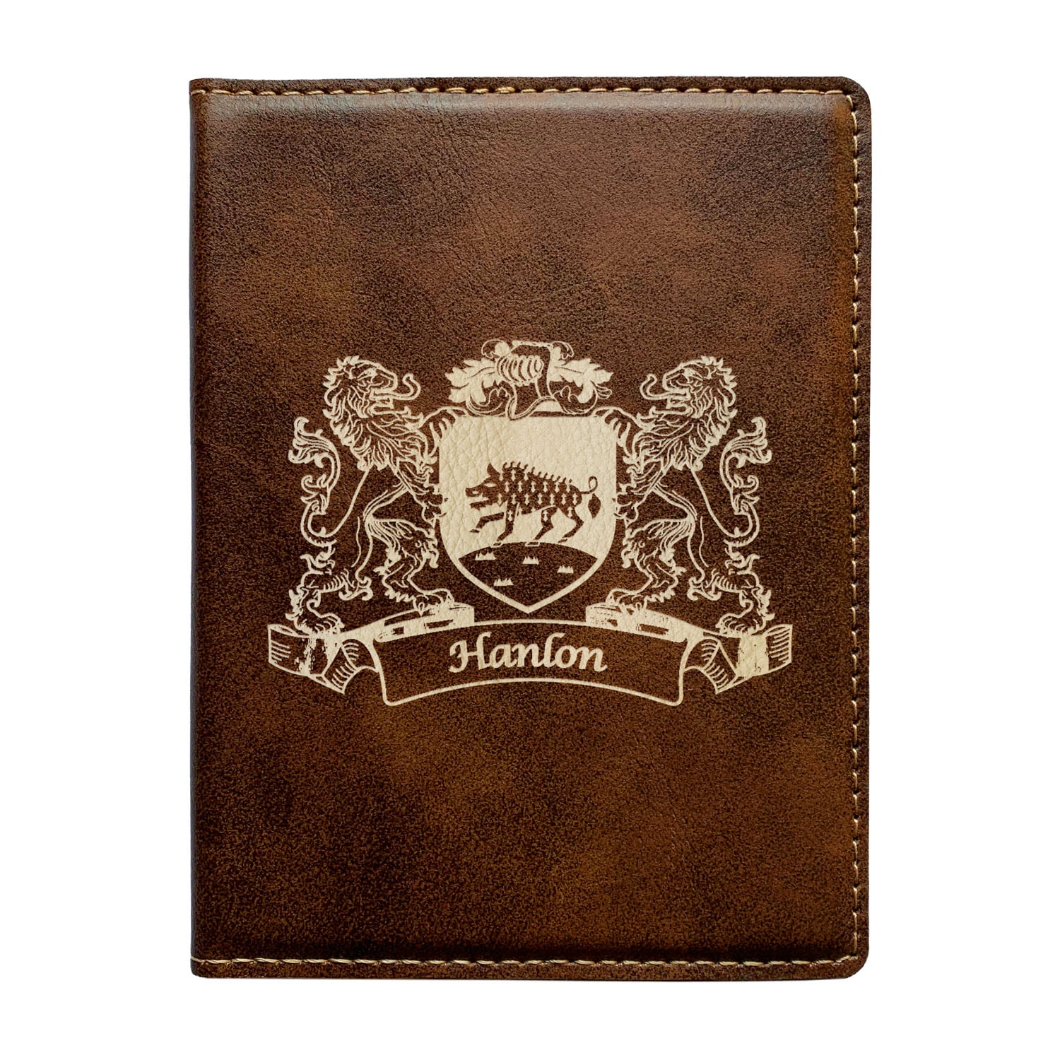 Hanlon Irish Coat of Arms Leather Passport Wallet - Walmart.com