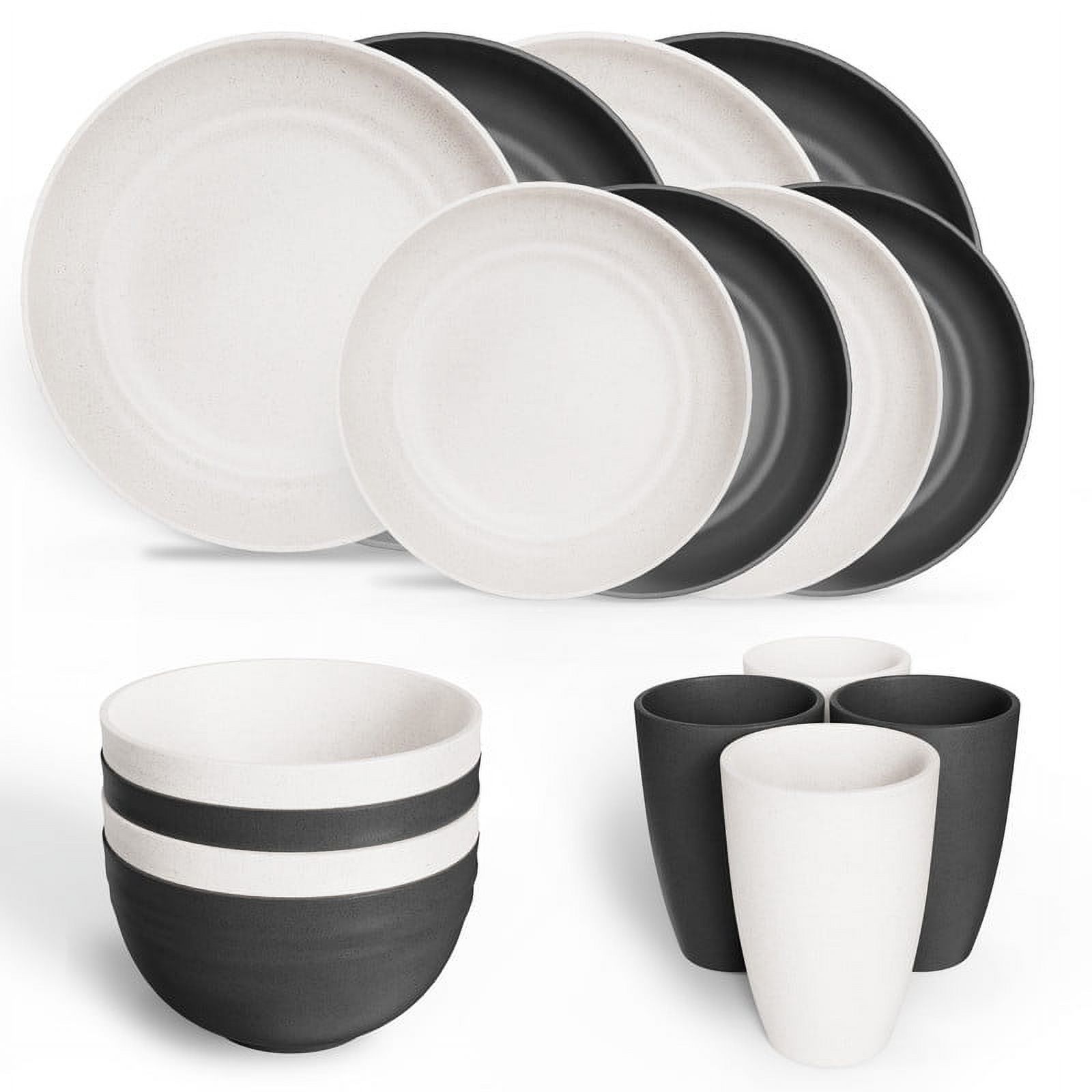 Better Homes & Gardens Zuri Matte 12-Piece Dinnerware Set - Walmart.com