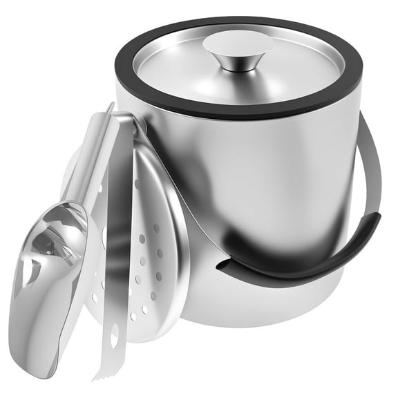 SNOWFOX Plus, Premium Vacuum Insulated Stainless Steel Ice Bucket with ...