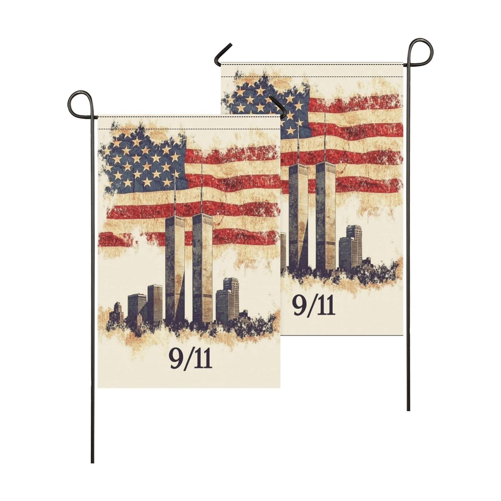 Hanmun 911 Never Forget Garden Flag 12x18 Patriot Day Double Sided for ...