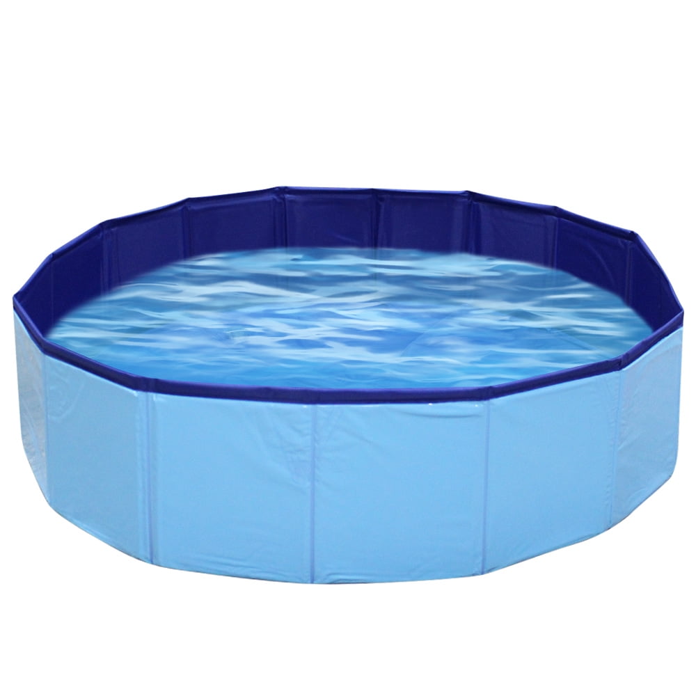 Hanmun Foldable PVC Dog Pool, Portable Kiddie Swimming Pool, Slip ...