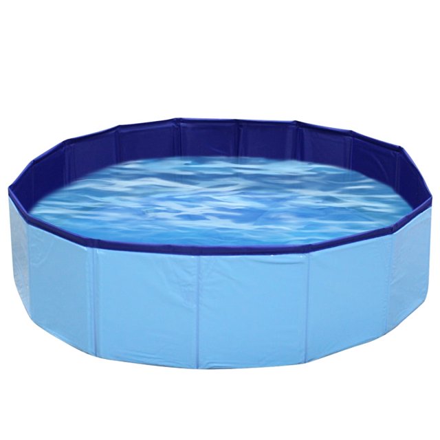 Hanmun Dog Pool, Slip-Resistant Kiddie Pool, Foldable PVC Dog Pet ...