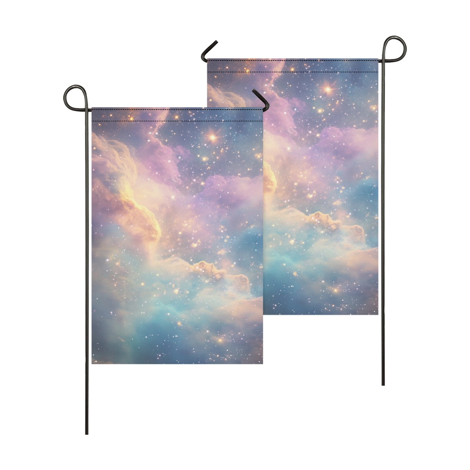 Hanmun Garden Flag Colorful Cosmic Space Banner Double Sided Outdoor ...