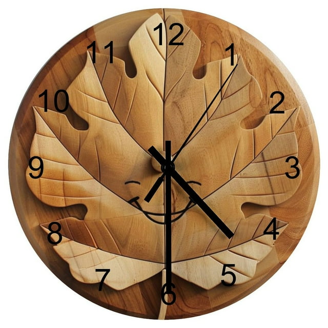 Hanmun Interesting Wall Clock, 11.8 Inch Battery Operated Non Ticking ...