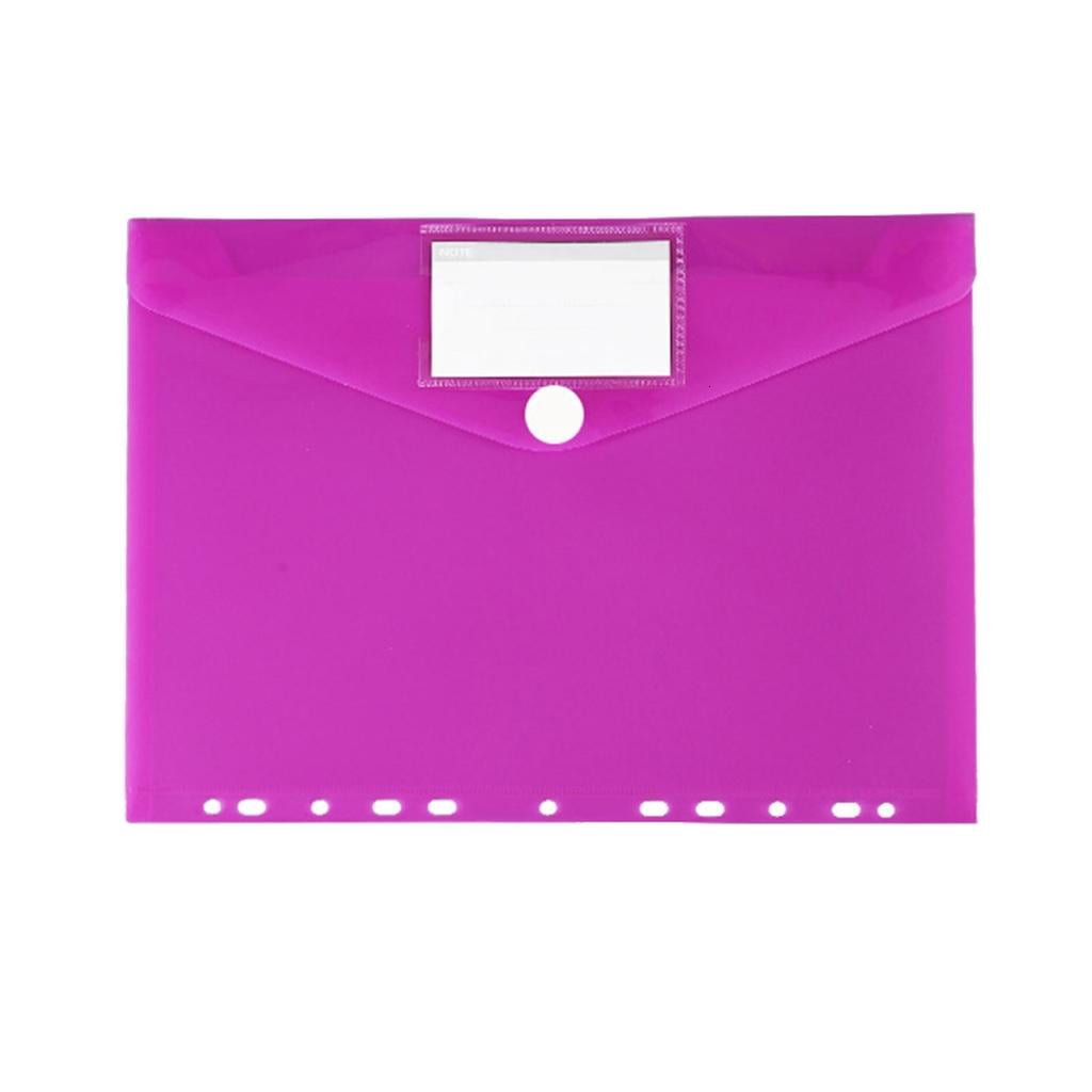 HannLk A4 Clear File Bag File Folder Document Folder File Bag Paper ...