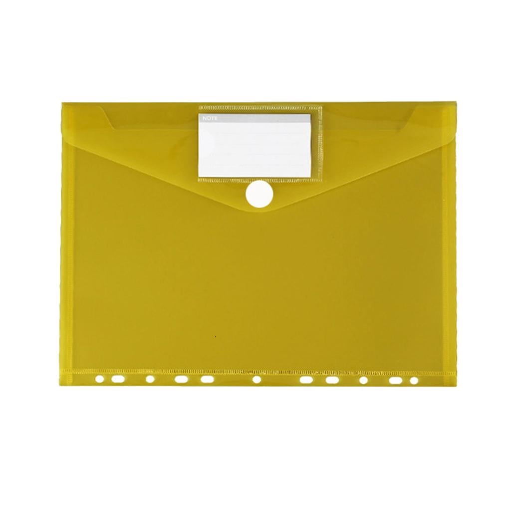 HannLk A4 Clear File Bag File Folder Document Folder File Bag Paper ...