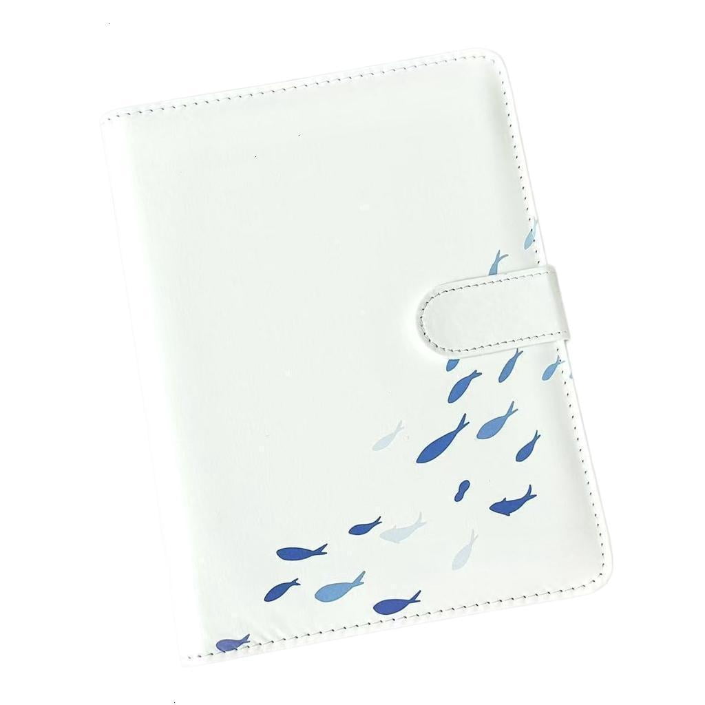 HannLk Hardcover PU Notebook with 6 Rings PU Covers Refillable PU ...