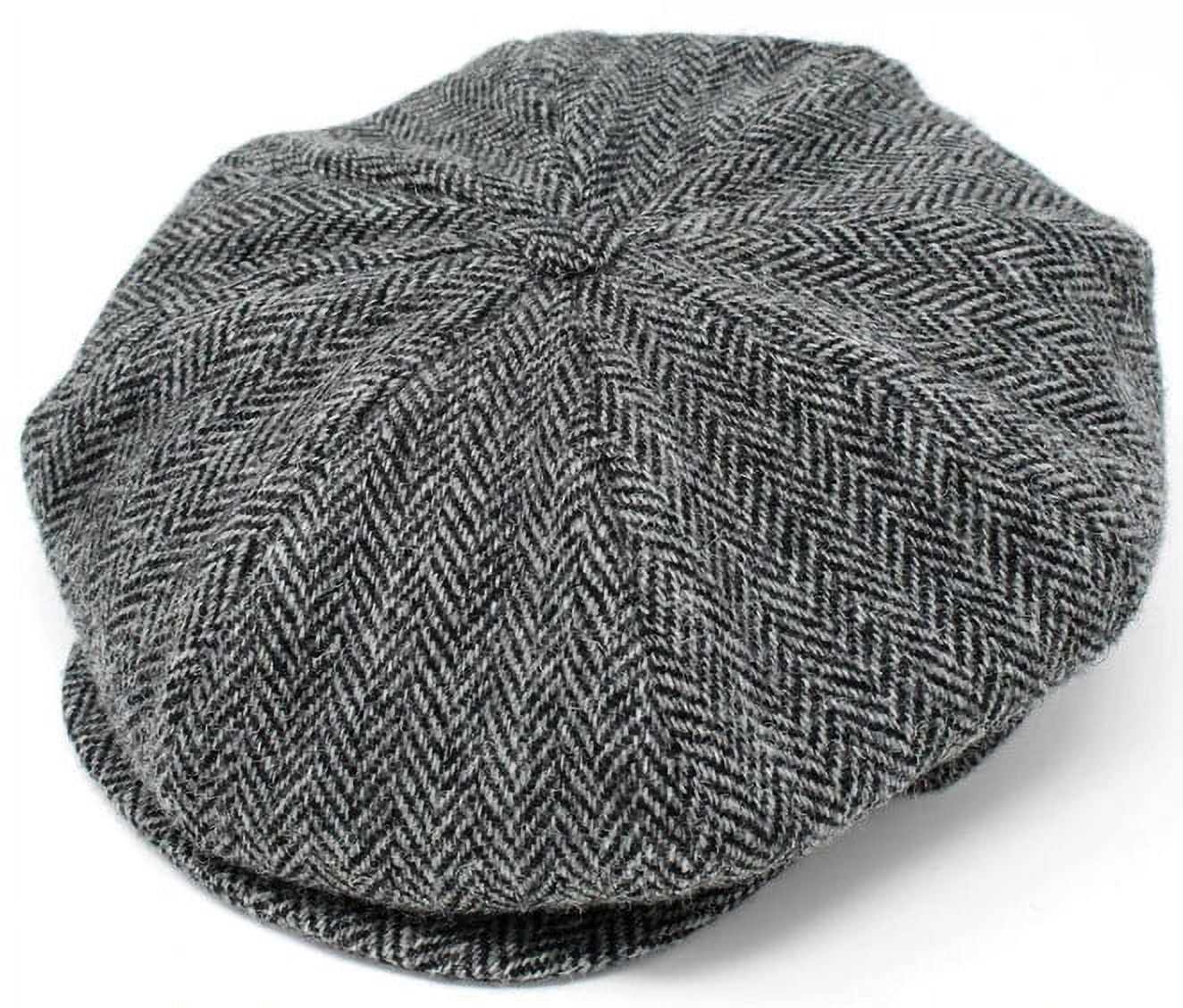 Hanna Hats of Donegal Eight Piece Hat 100% Wool Harris Scottish Tweed ...