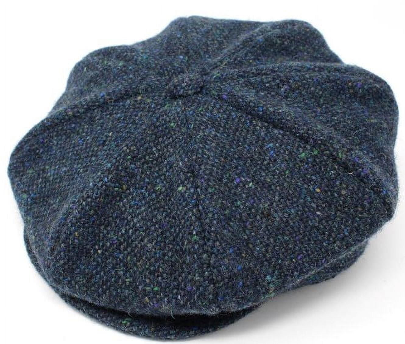 Hanna Hats of Donegal Eight Piece Hat 100% Wool Tweed Newsboy Men's ...