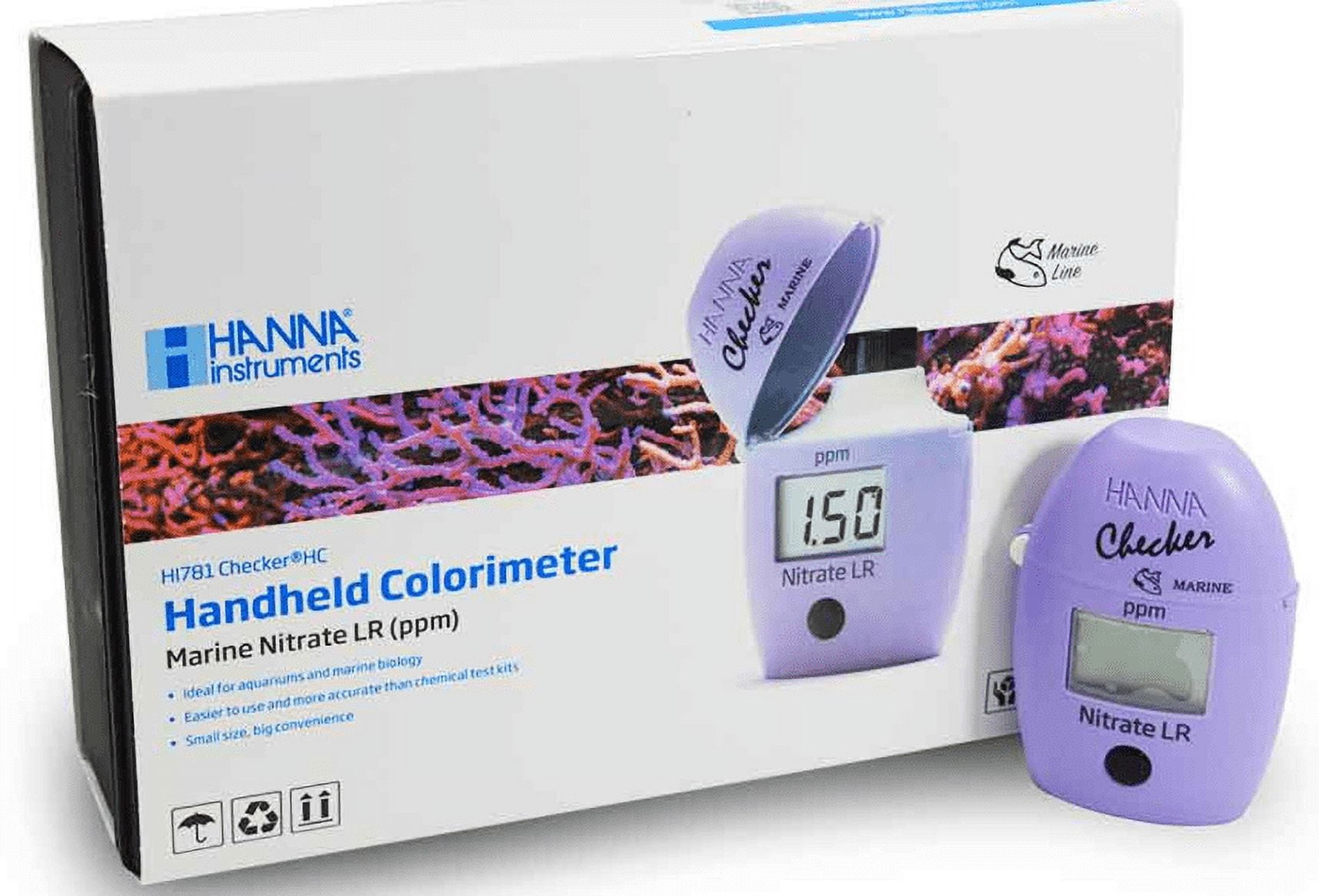 Hanna Instruments Saltwater Nitrate Low Range Checker - HI781 - Walmart.com