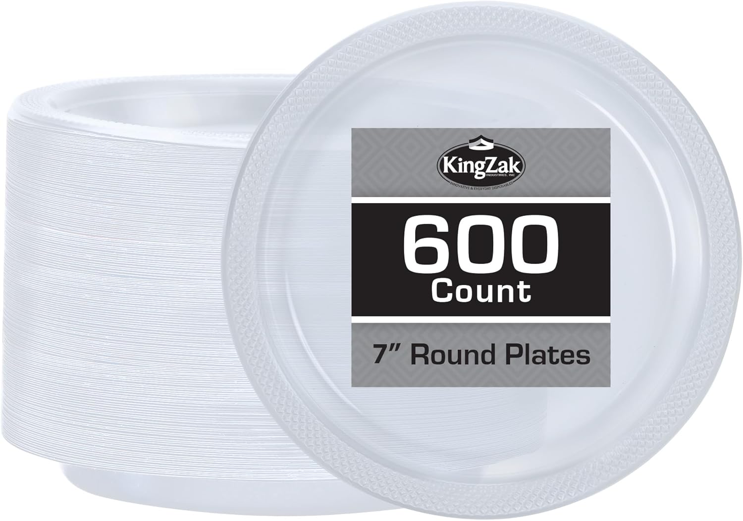 Hanna K. Signature Clear Plastic Plates 7 Inch - 600 count - Plastic ...