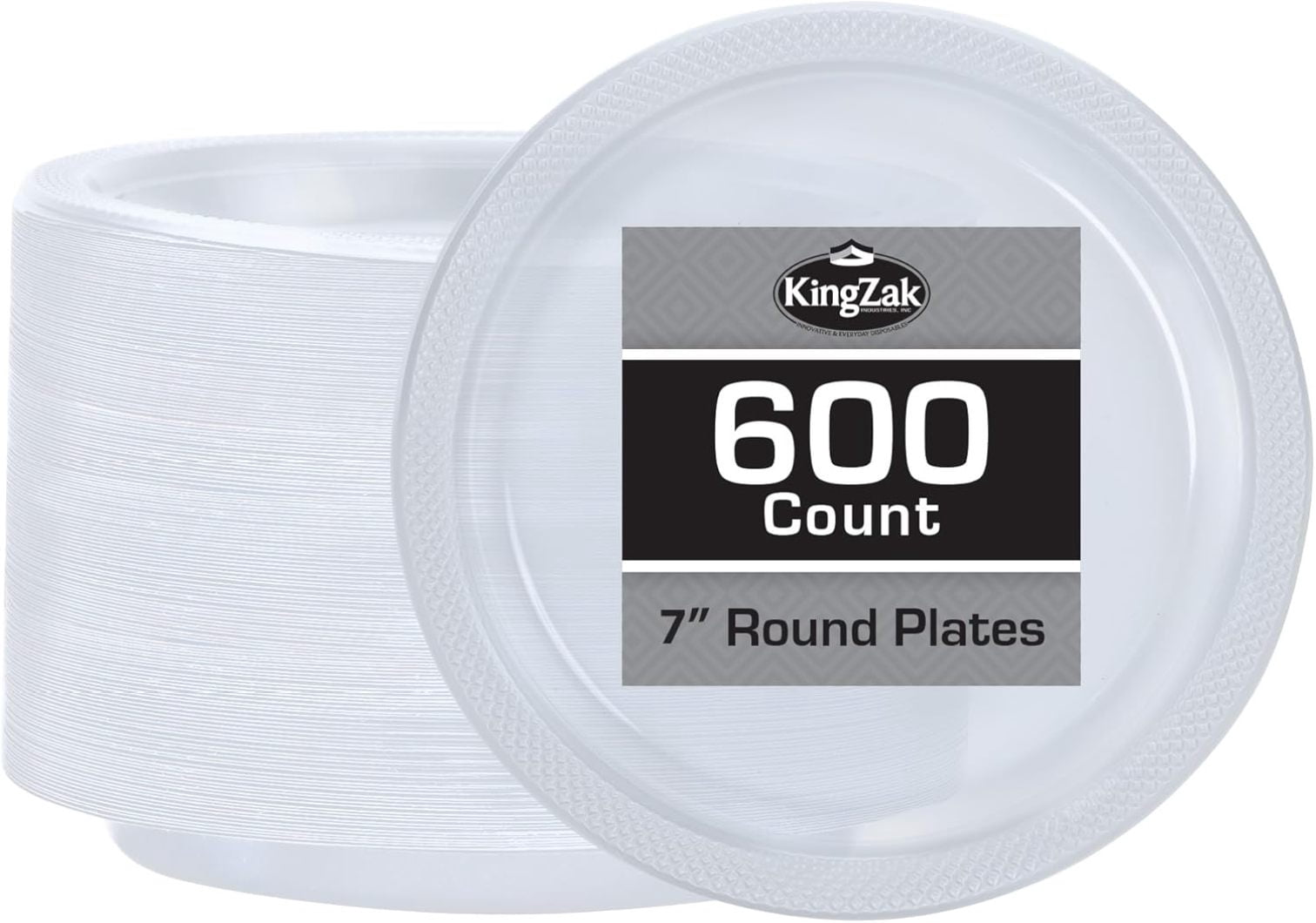 Hanna K. Signature Clear Plastic Plates 7 Inch - 600 count - Plastic ...
