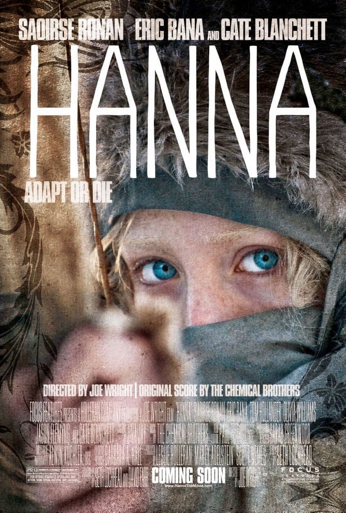 Hanna Movie poster Metal Sign 8inx 12in Metal Art Print 8x12 #603403 ...
