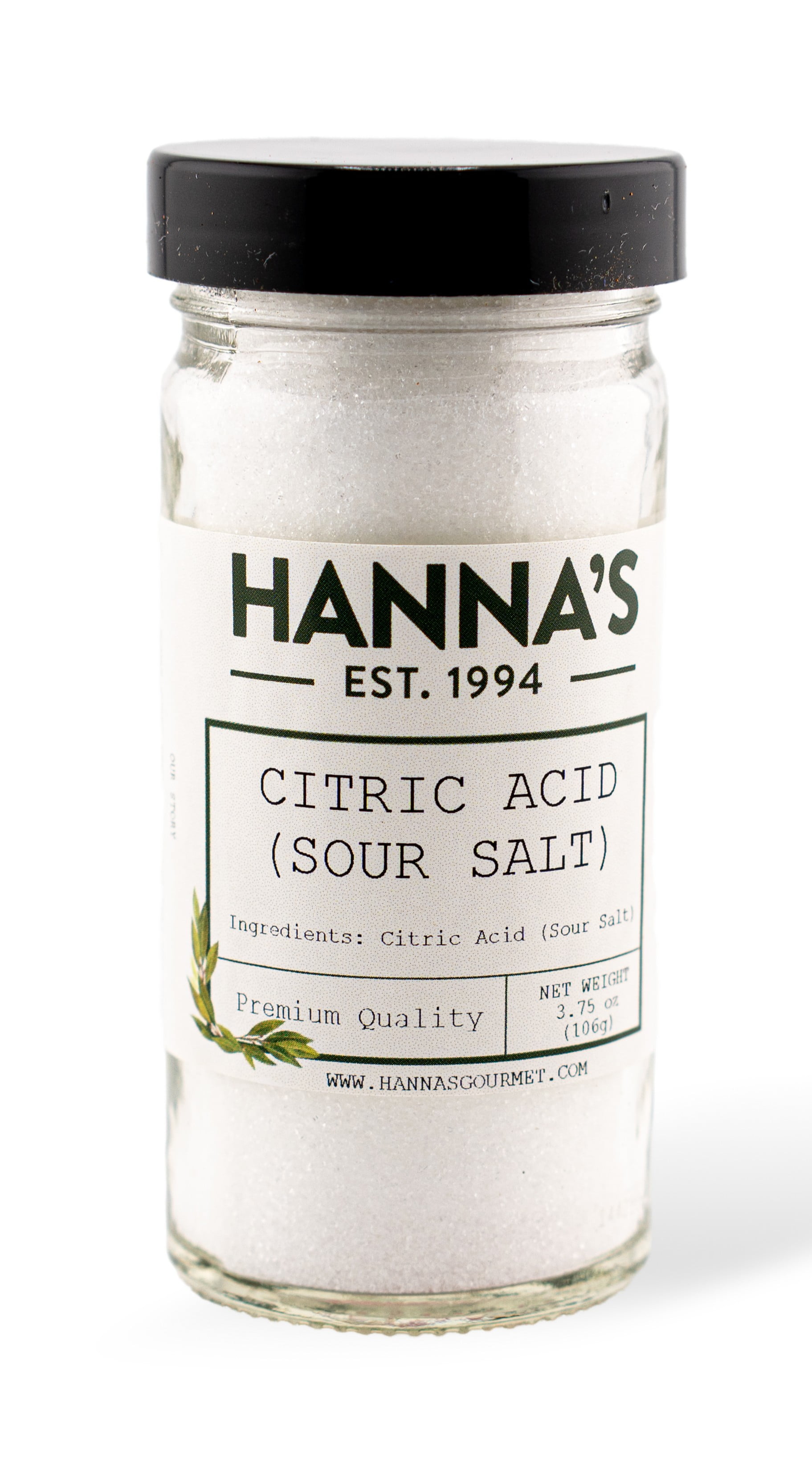 Hanna's Citric Acid/ Sour Salt, 4 fl oz Glass Jar - Walmart.com