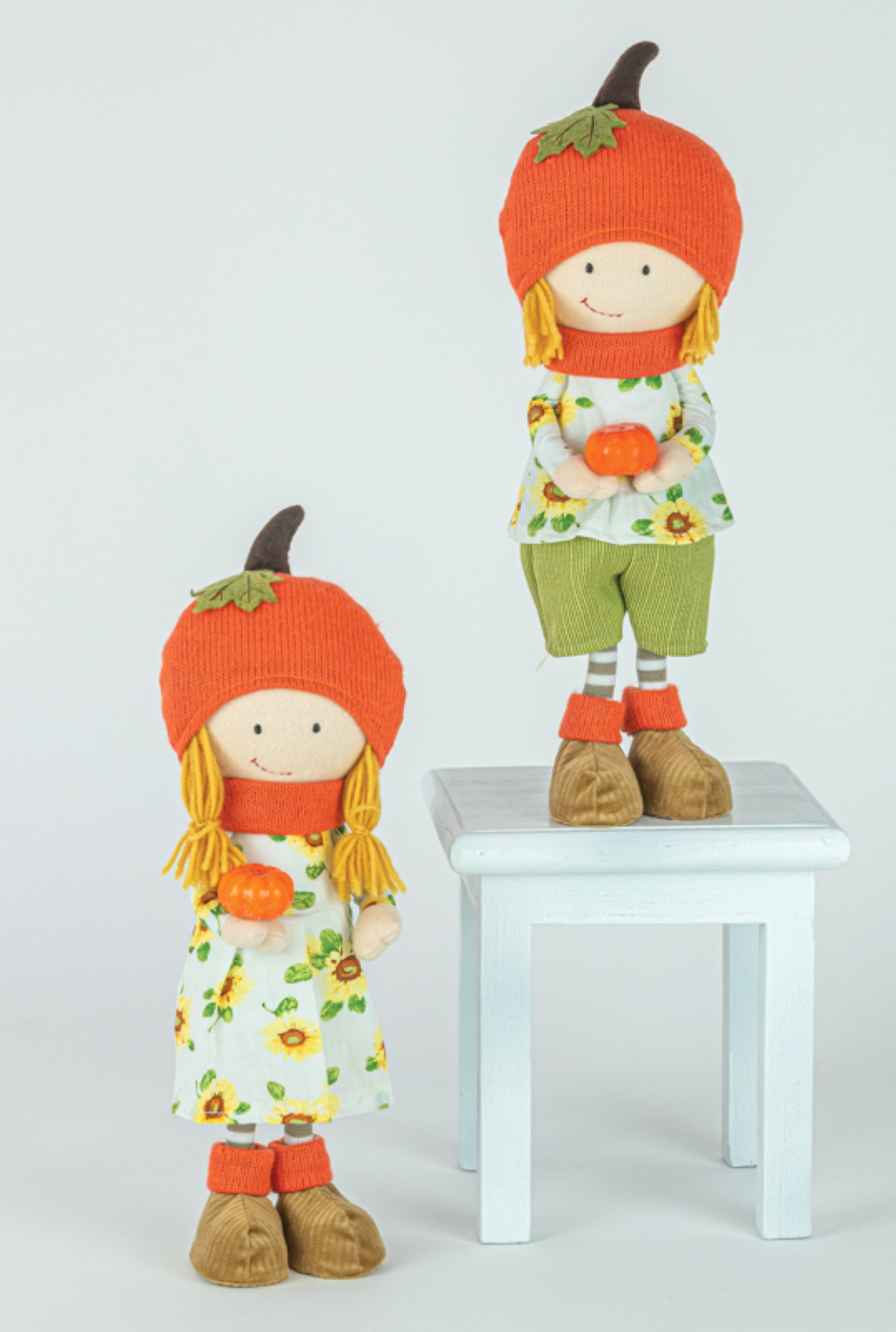 Hanna's Handiworks Pumpkin Kids Stander Set of 2 Assortments - Walmart.com