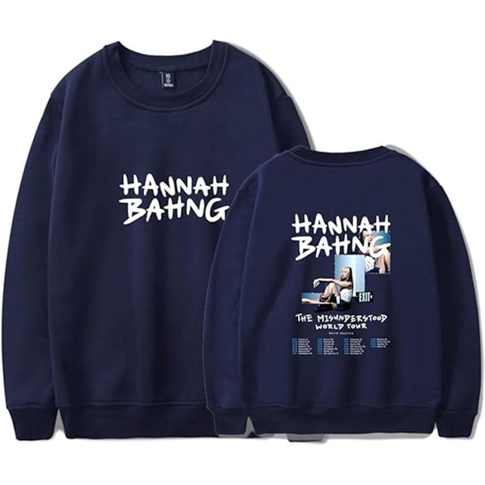 Hannah Bahng Merch The Misunderstood Tour 2025 Crew Neck Sweatshirt ...