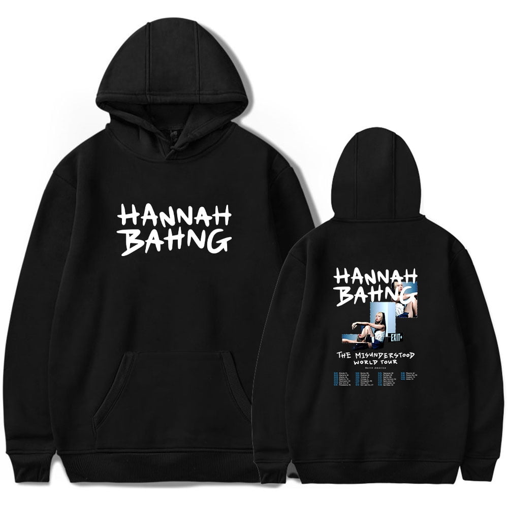 Hannah Bahng The Misunderstood Tour 2025 Hoodies Women Men Casual Long ...