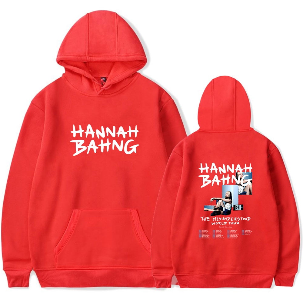 Hannah Bahng The Misunderstood Tour 2025 Hoodies Women Men Casual Long ...
