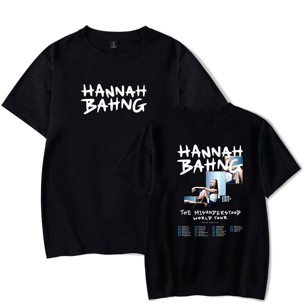 Hannah Bahng The Misunderstood Tour 2025 T-Shirt Women Men Casual ...