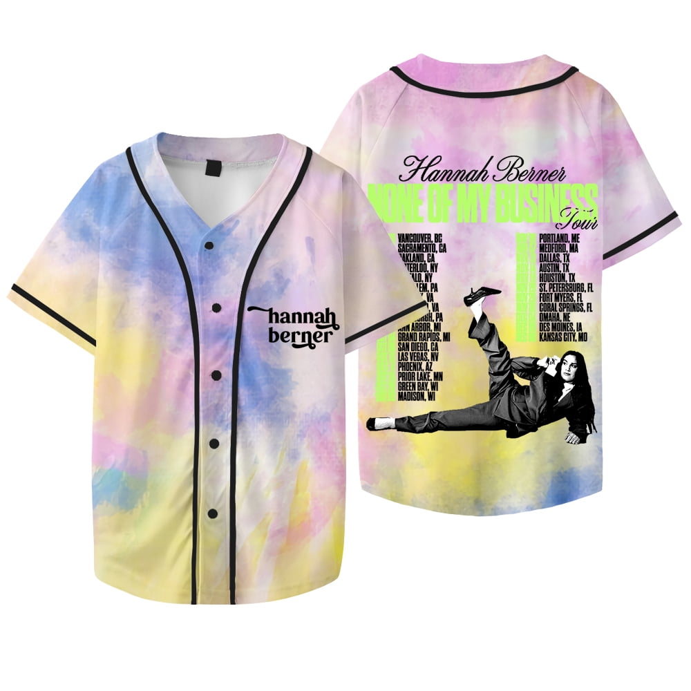 Hannah Berner None Of My Business Tour Merch Baseball Jacket V-neck ...