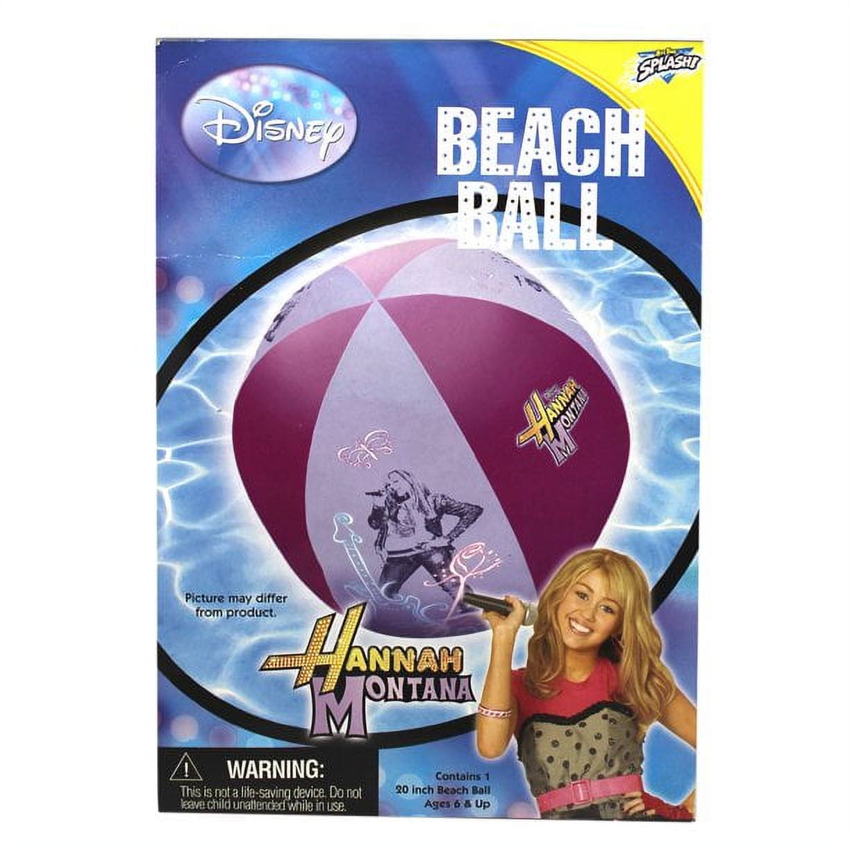 Hannah Montana Beach Ball - Lavender and Violet Colored Kids Beach Ball ...
