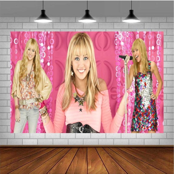 Hannah Montana Banner Poster Wall Decor Birthday Backdrop Background ...
