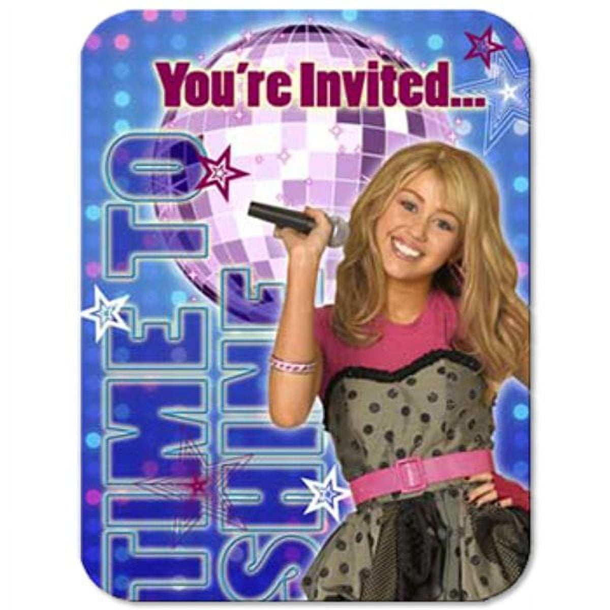Hannah Montana 'Rock the Stage' Invitations w/ Env. (8ct) - Walmart.com