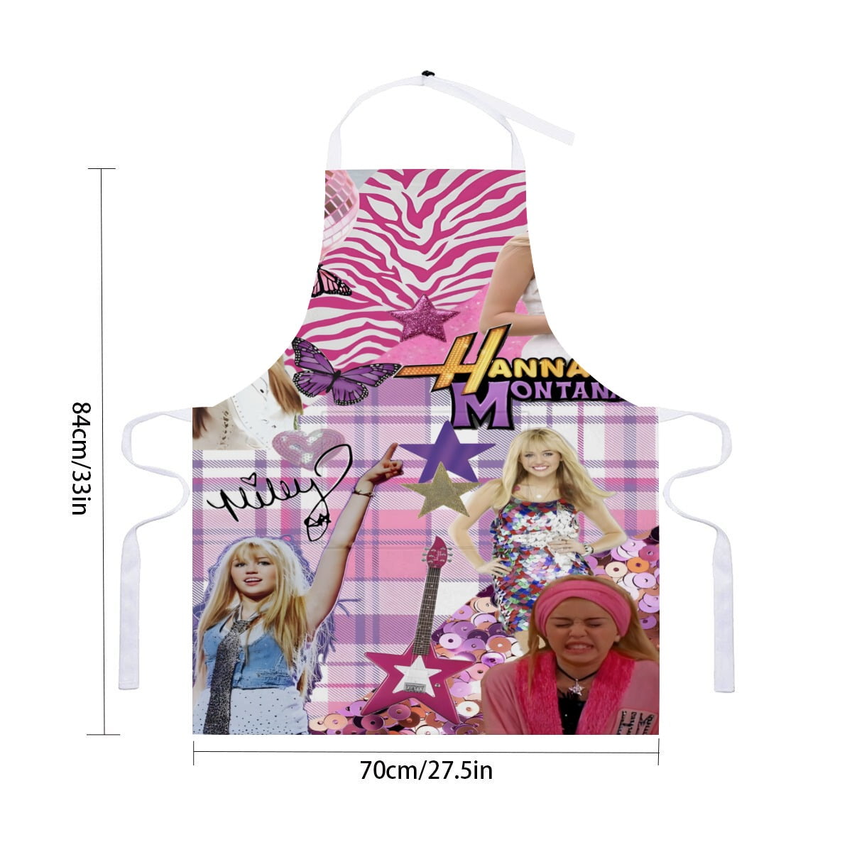 Hannah Montana apron with pockets and waterproof design, adjustable for ...