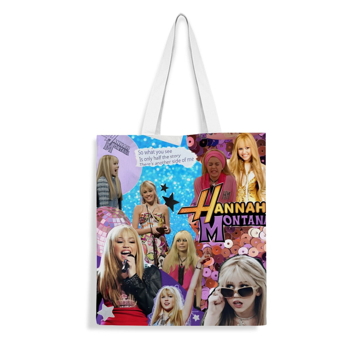 Hannah Montana canvas Tote Bag Handbag: Cute and aesthetic reusable bag ...