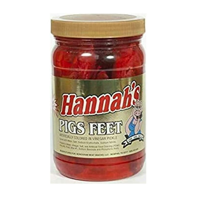 Hannah's Ready To Eat Pickled Pigs Feet 16 oz. Jar - Walmart.com