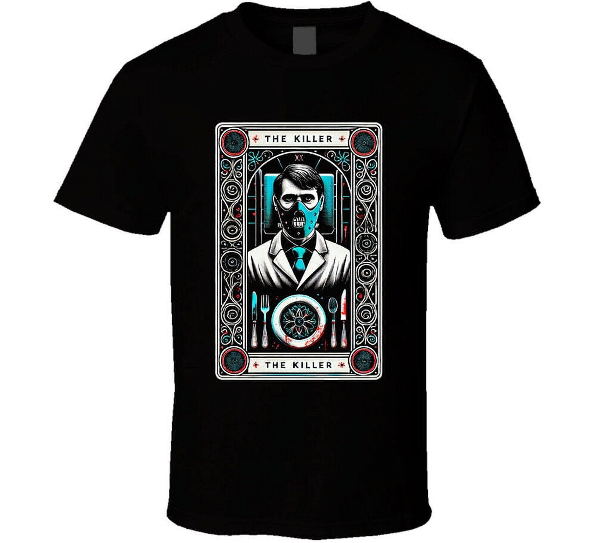 Hannibal Lecter The Killer Tarot Card Parody Horror Movie T Shirt ...