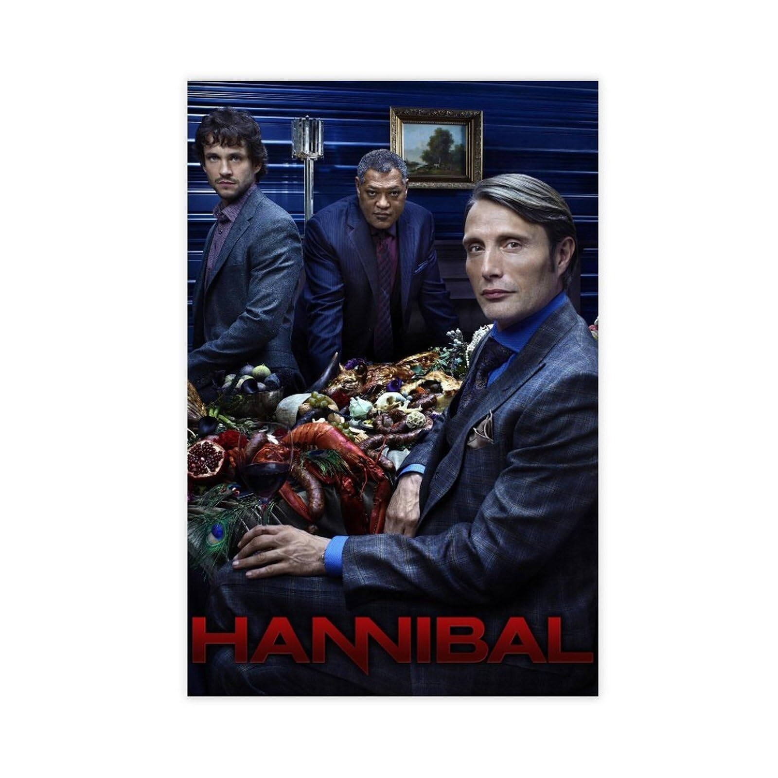 Hannibal TV Series Poster Art Deco Restaurant Dormitory Corridor Canvas ...
