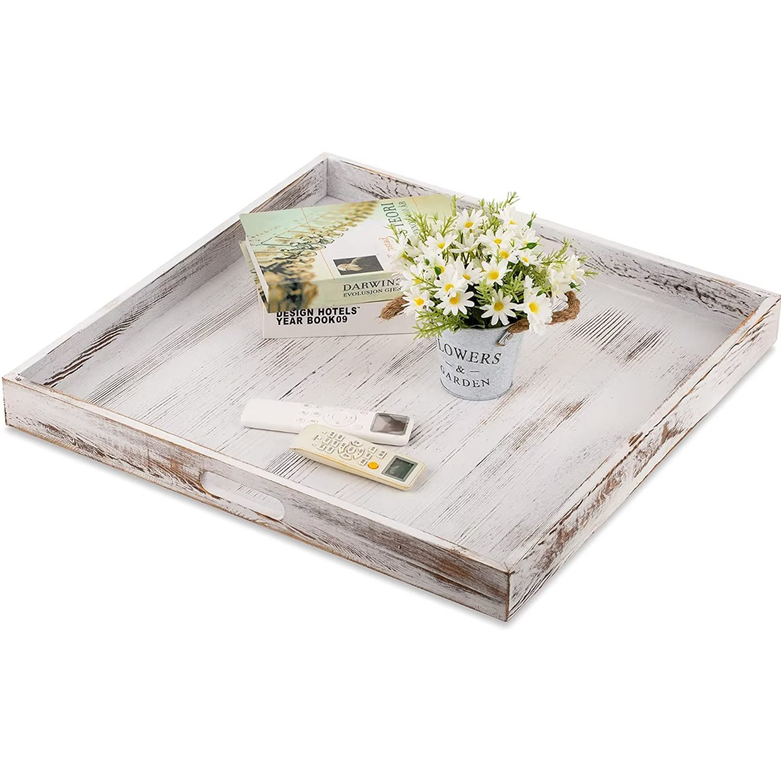 Mainstays Bamboo Square Tray - Walmart.com
