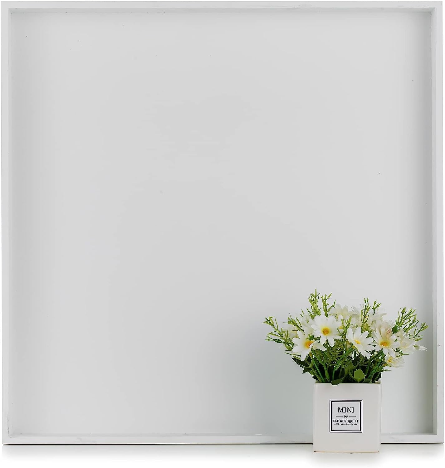 "Hanobe Oversized Wooden Ottoman Tray with Extra Large Handles for ...