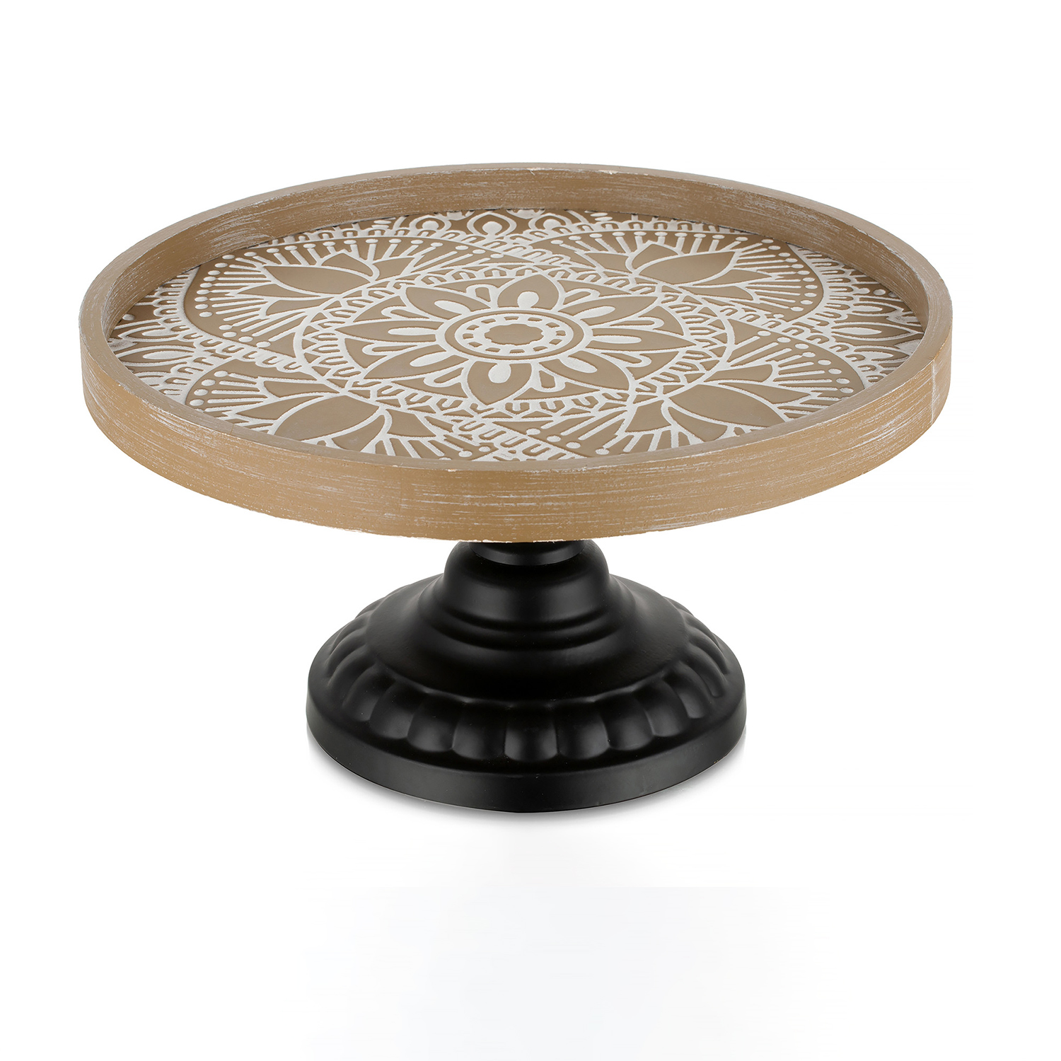 Hanobe Wooden Cake Stand 12 inch Wedding Dessert Display Riser ...