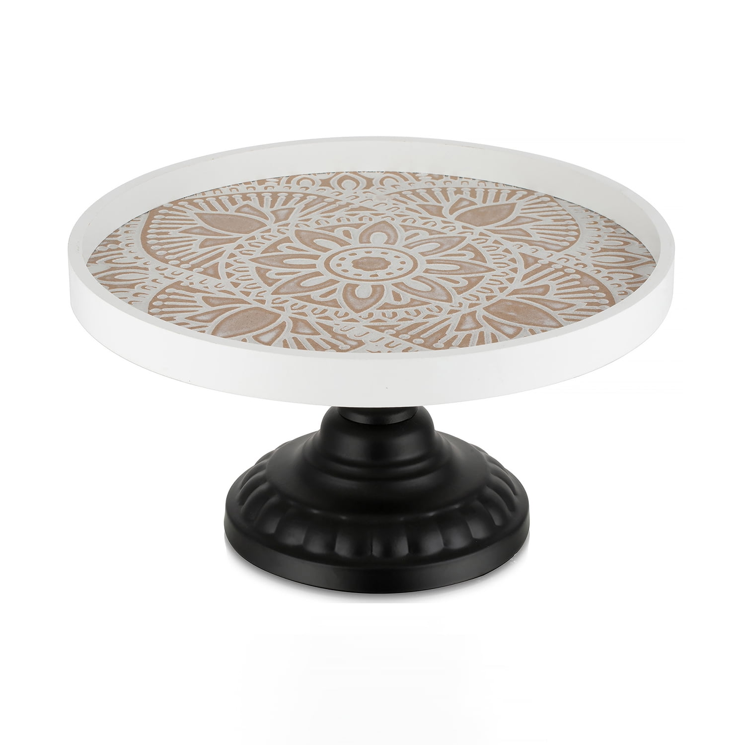 Hanobe Wooden Cake Stand 12 inch Wedding Dessert Display Riser ...