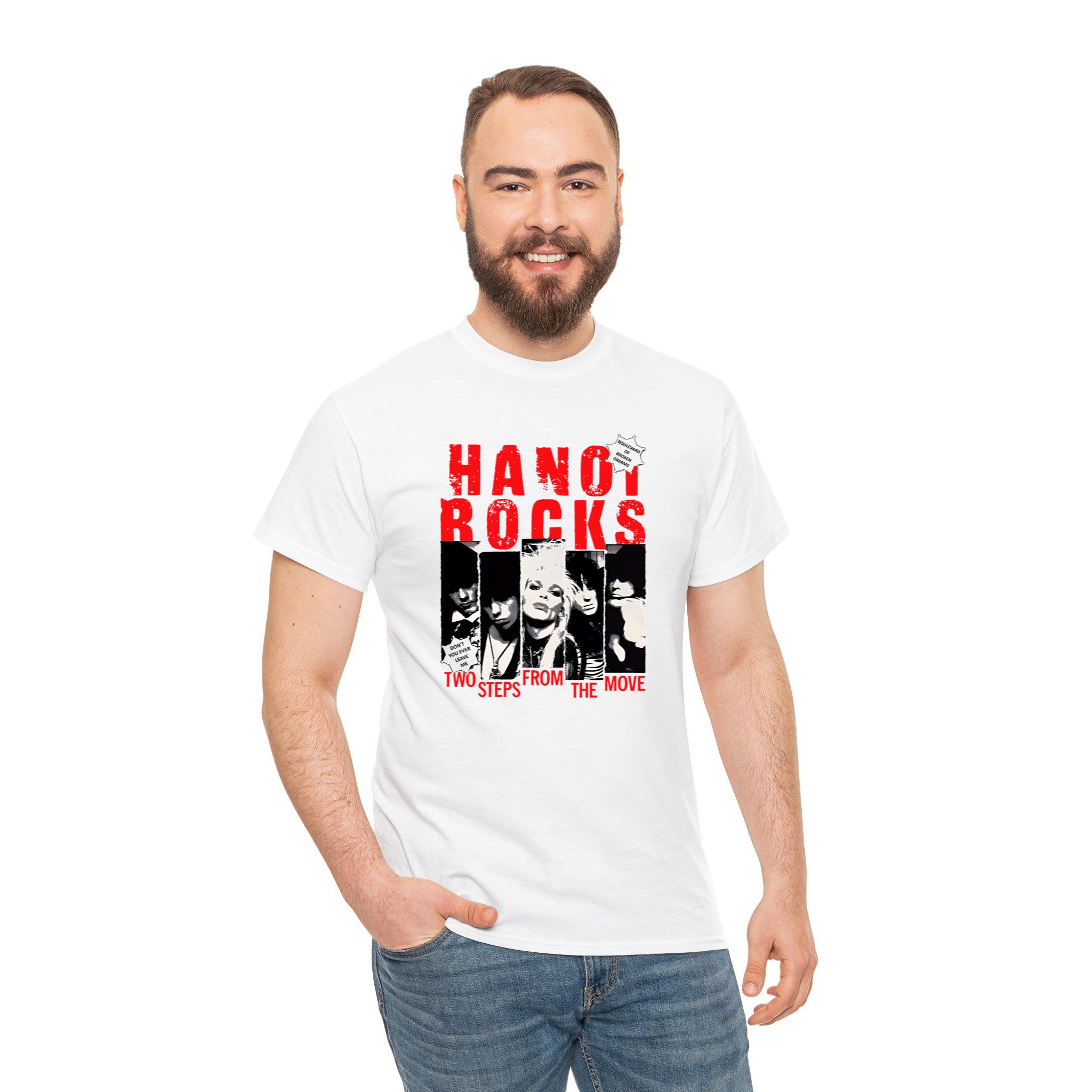 Hanoi Rocks Two Steps Men's T-Shirt SAND T-Shirt Singned S-4XL CG282 ...