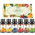 Hanolly Fruity Essential Oils Set, 6x10ml Aromatherapy Oils for ...