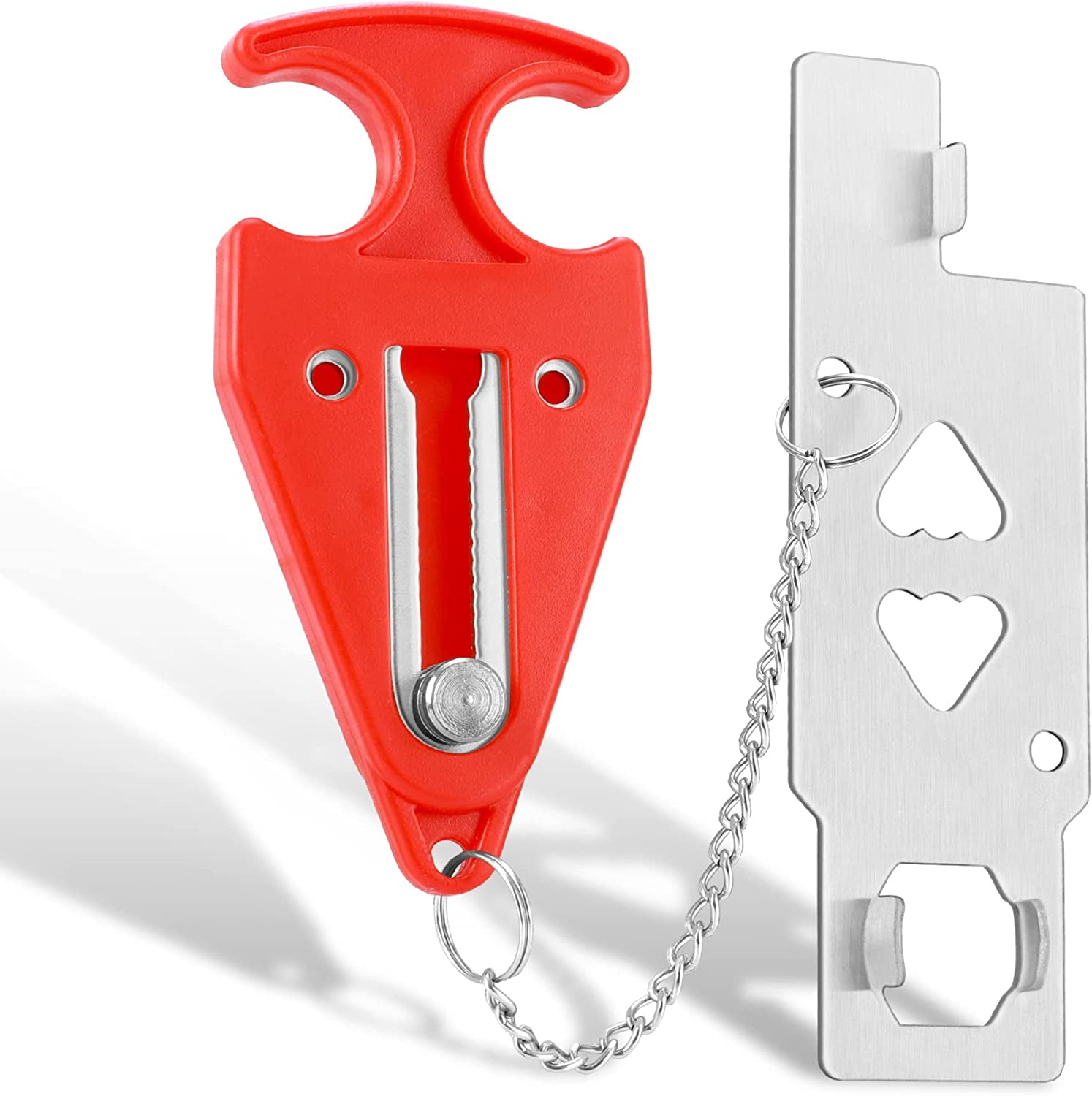 Hanonwoven Portable Door Lock Home Security Door Locker Travel Lockdown ...