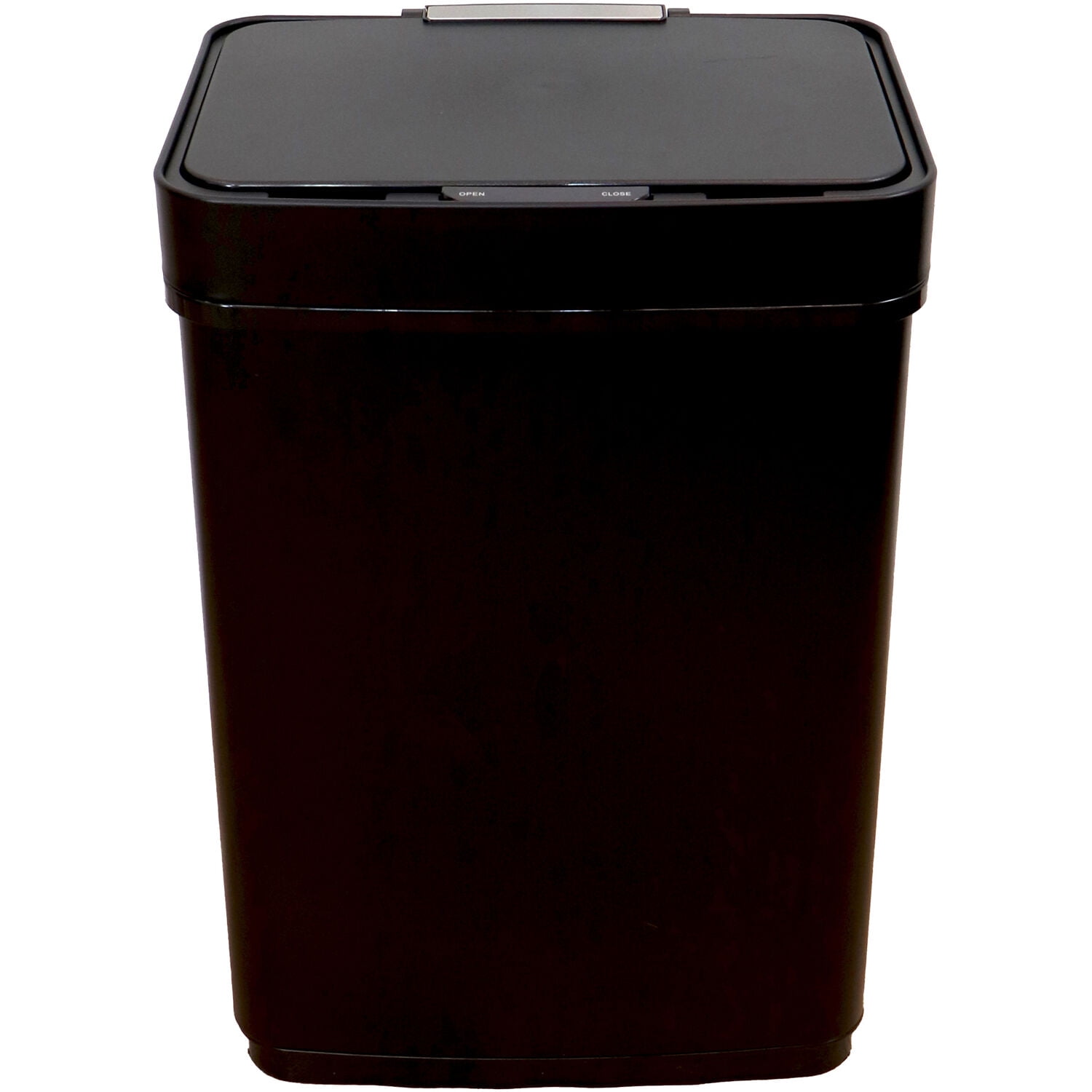 Hanover 13.2-Gallon (50-Liter) Hands-Free Metal Trash Can, Steel ...