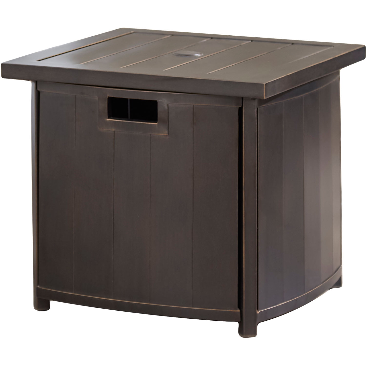 Hanover 25 In. Square Umbrella Side Table with Slat Tabletop - Walmart.com