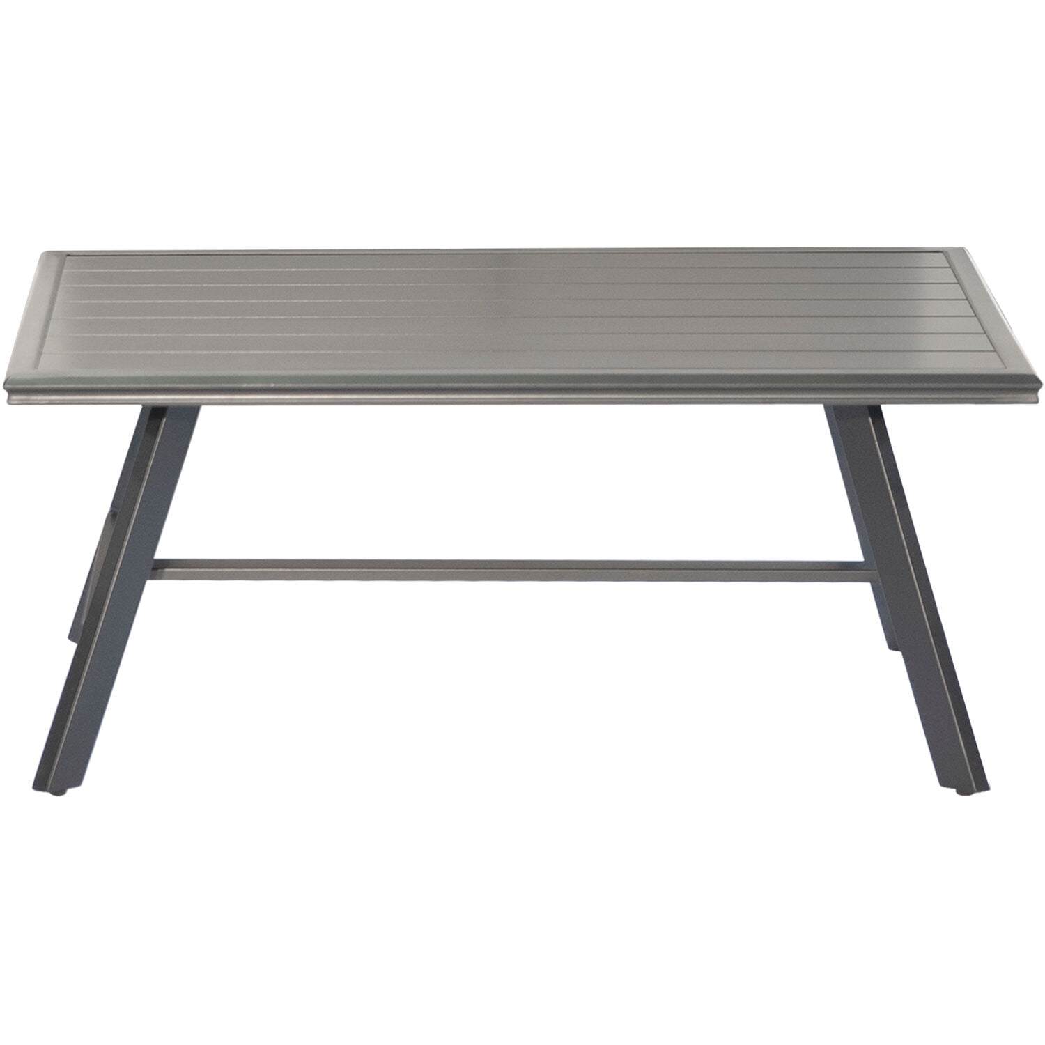 Hanover All-Weather Commercial-Grade Aluminum Slat-Top Coffee Table ...