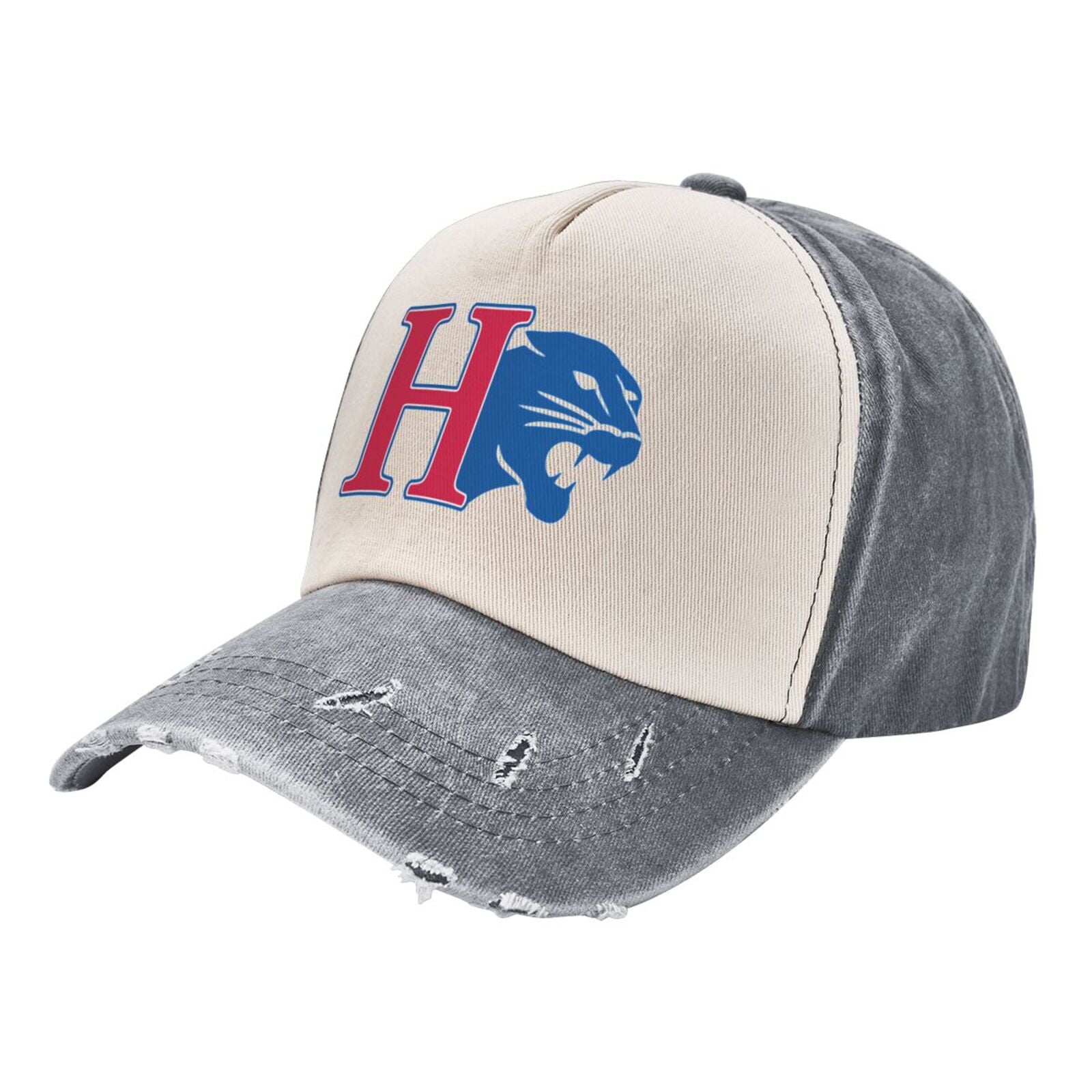 Hanover College Logo Cowboy Collision Color Washed Baseball Cap For Men ...