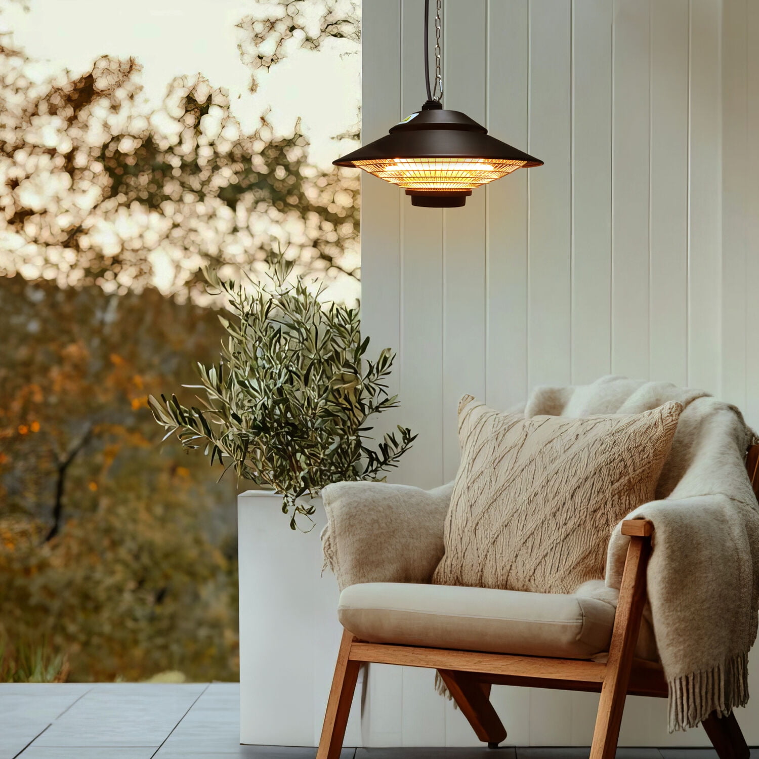 Hanover Electric Infrared Hanging Patio Heater - Walmart.com