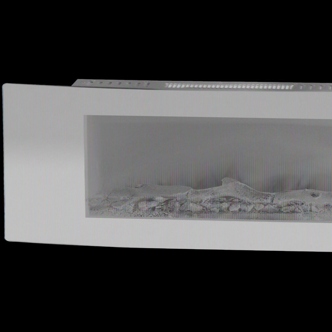 Hanover Fireside 35 In. Wall-Mount Electric Fireplace with Black Curved ...